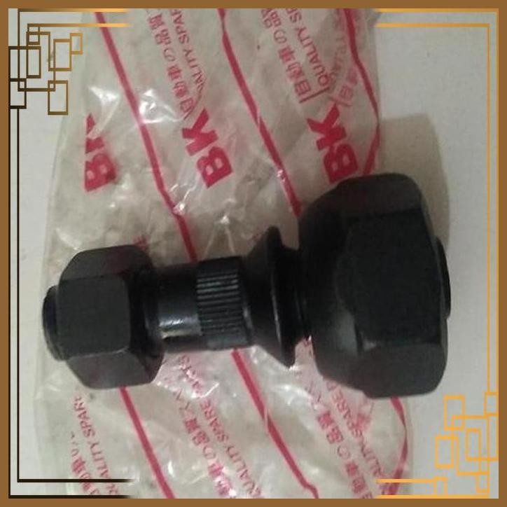 Jual [POG] BAUT RODA CANTER PS125 DOUBLE DEPAN KANAN BAJA HITAM BK ...