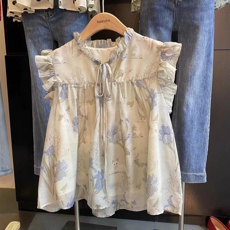 Jual Blus Lengan Ruffle Baru untuk Wanita dengan Desain Lengan Kecil ...