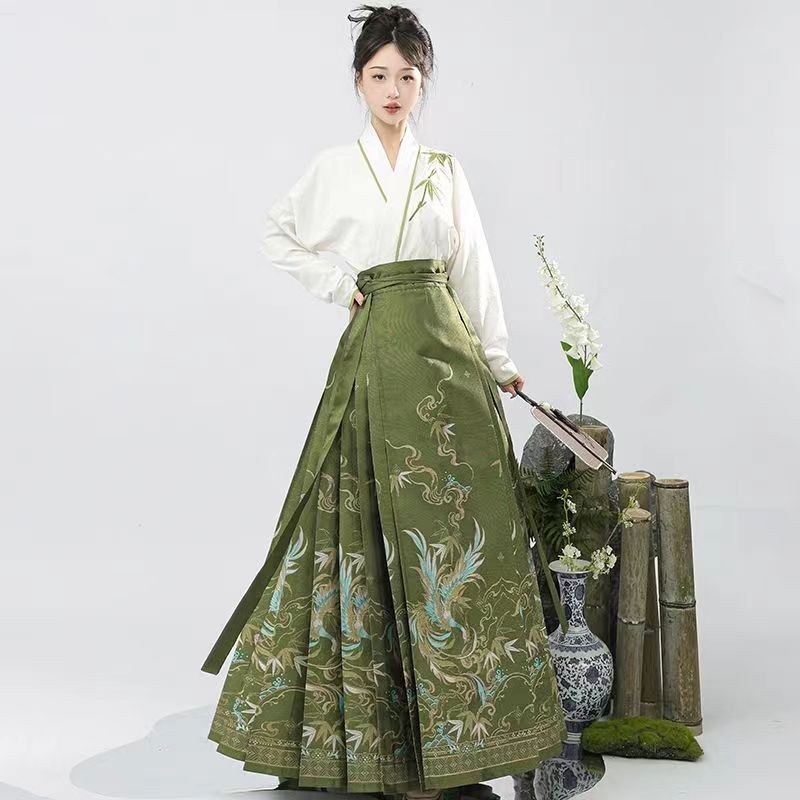 Jual 8 Hanfu Wanita Berkualitas Tinggi Set Rok Mamian Gaya Nasional ...