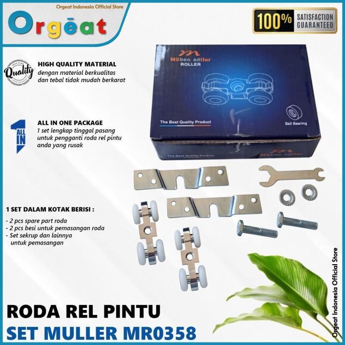 Jual OGT - Roda Rel Pintu Set Muller Geser Sliding Door Rumah Kayu ...