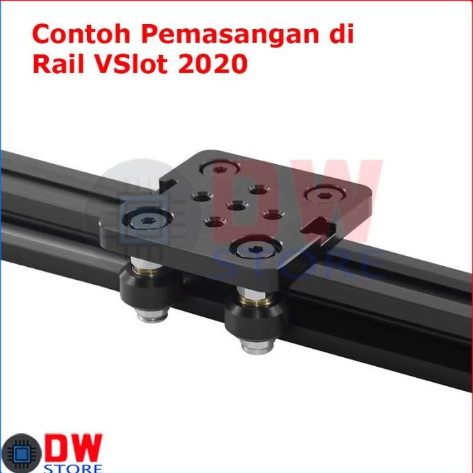 Jual Mini OpenBuilds Wheel Gantry Plate Set 2020 2040 V-Slot vslot ...