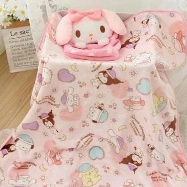 Jual Promo Balmut Selimut Blanket Boneka My Melody Kuromi Cinnamoroll. | Shopee Indonesia