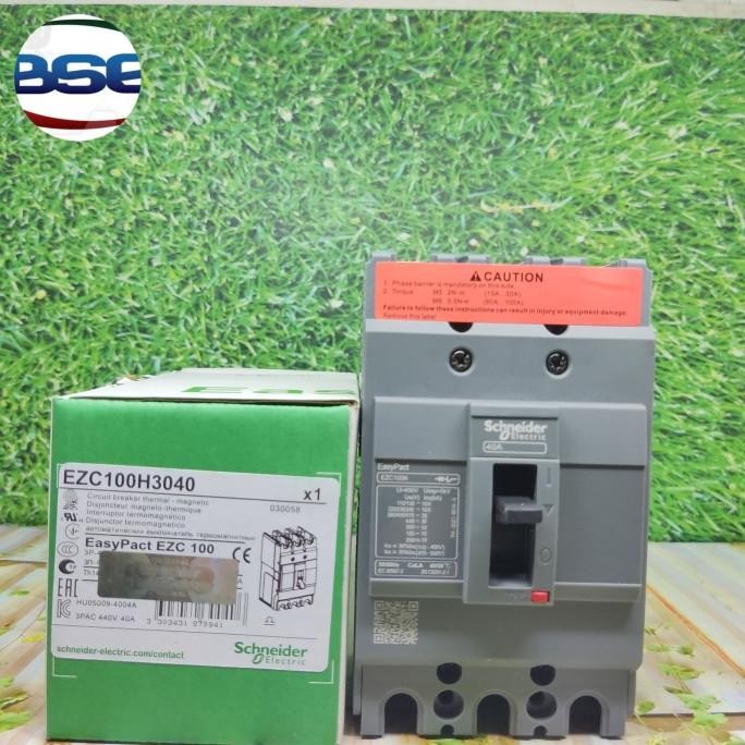 Jual Mccb Schneider Breaker Ezc100H 3P 40A Ezc100H3040 3Phase 40 A 3 ...