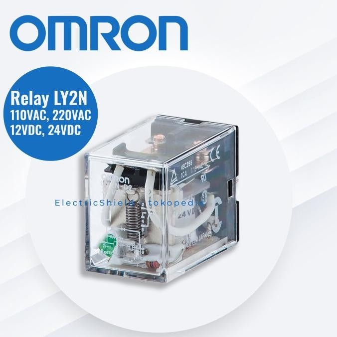 Jual Relay Omron Ly2N 220Vac, 24Vdc, 12Vdc, 100Vac New Stok | Shopee Indonesia