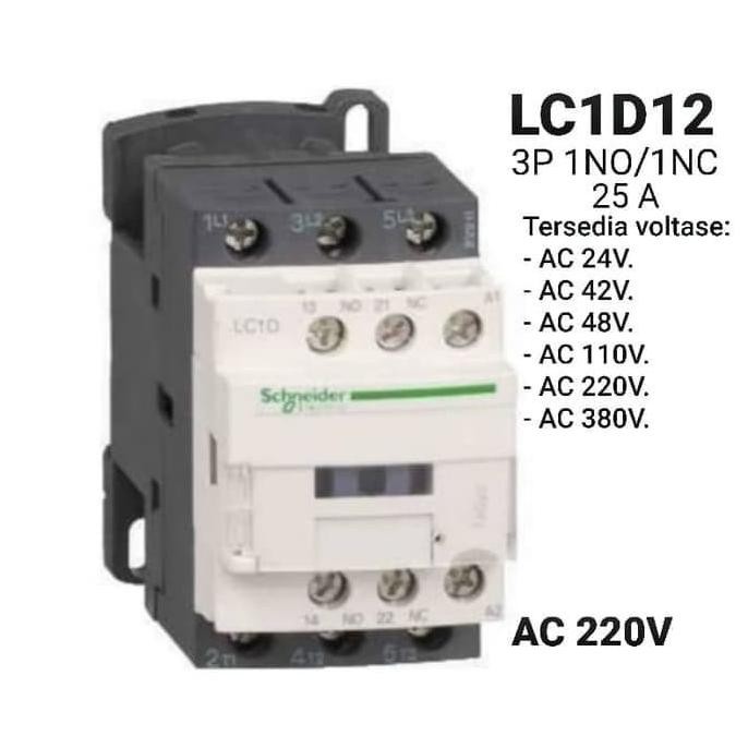Jual Schneider Magnetic Contactor - Kontaktor Magnet Lc1D Lcid New Stok ...