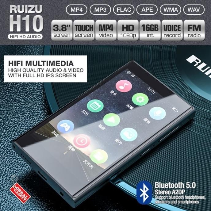 Jual Grosir Dap Ruizu H10 16Gb Mp3 Mp4 Player Bluetooth 5.1 Dengan ...