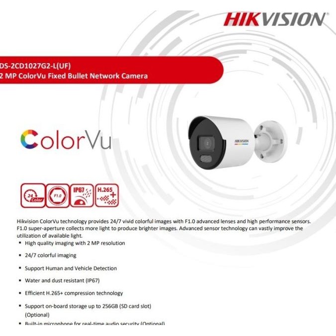 Jual HIKVISION IP CAMERA 4MP DS-2CD1047G2H-LIUF CCTV OUTDOOR AUDIO ...