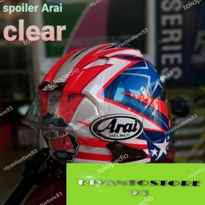 Jual spoiler helm arai racing gp pad arai rx7x ram 4 scoot tsr arc rr5 ...