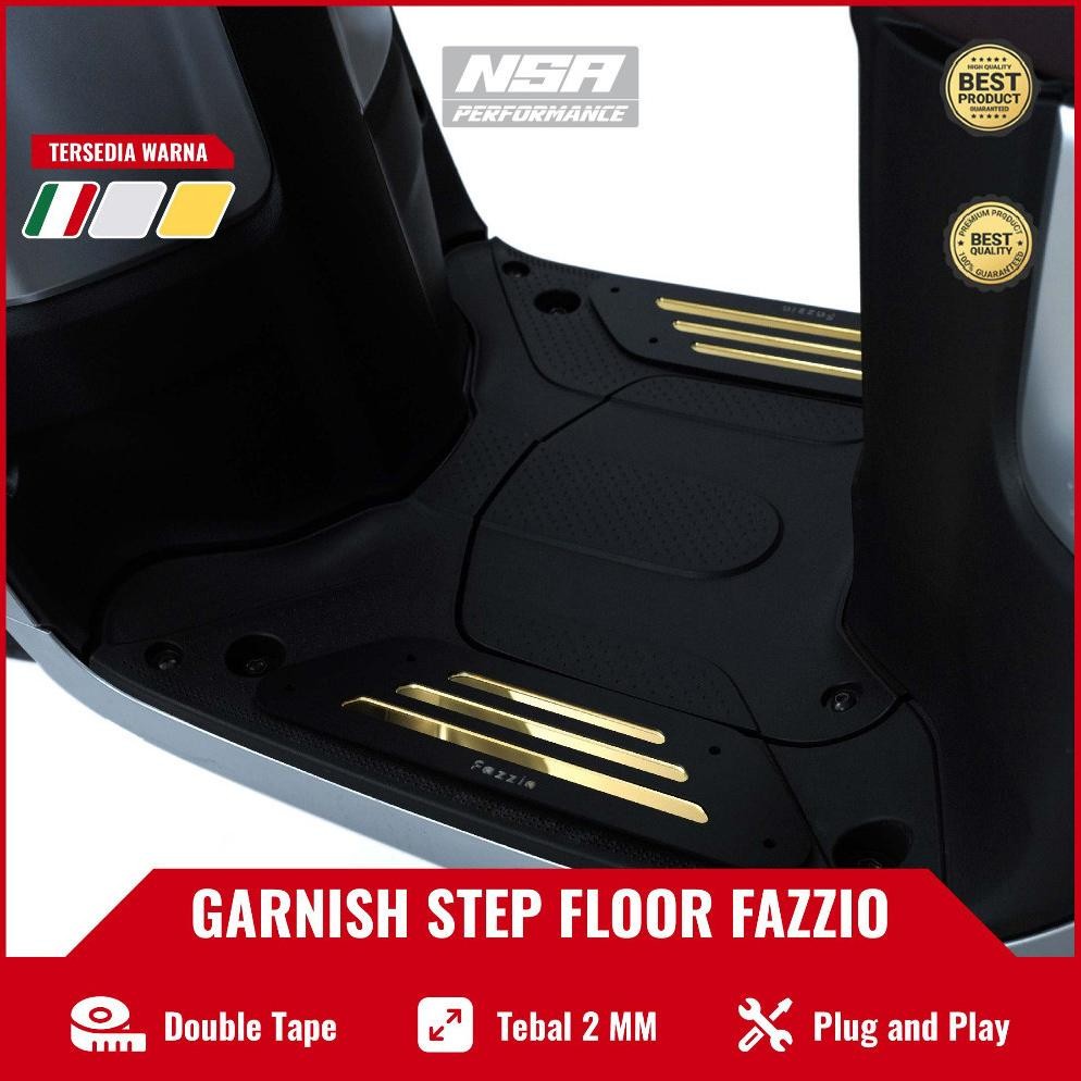 Jual NSA COVER GARNISH STEP FLOOR YAMAHA FAZZIO 125 HITAM DOFF ITALY ...