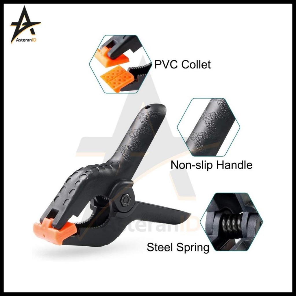 Jual KLIP ORANGE BACKDROP CLAMP STUDIO FOTOGRAFI PENJEPIT BACKGROUND 3,5INCH | Shopee Indonesia