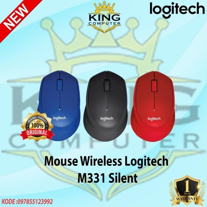 Jual Mouse Logitech Wireless M331 Silent Plus Cordless Mouse | Shopee Indonesia