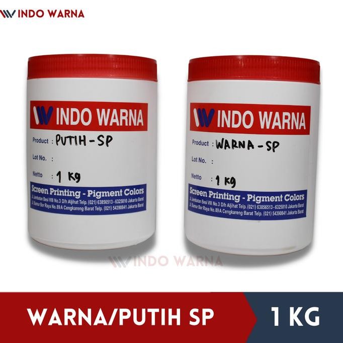 Jual Cat Sablon / Pasta Sablon Rubber - WARNA/WHITE SP - 1kg by ...