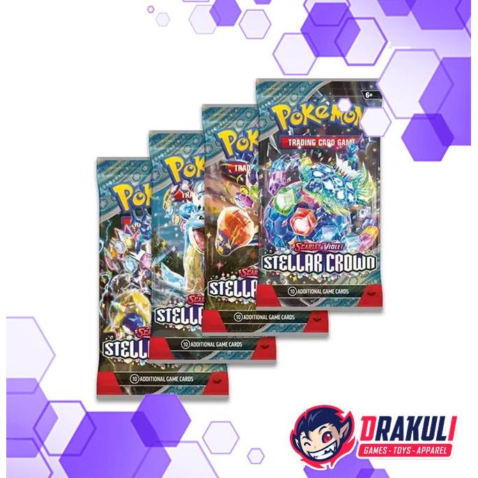 Jual Sale Tcg Pokemon Scarlet & Violet Stellar Crown Sv7 Booster Pack | Shopee Indonesia