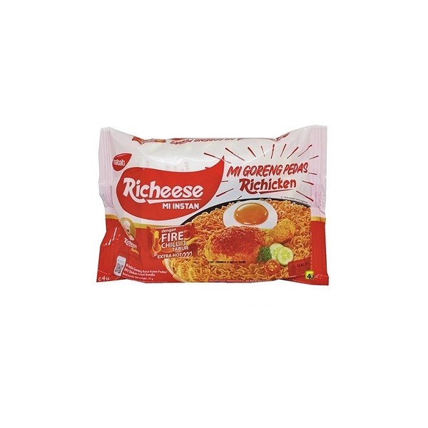 Jual RICHEESE MI GORENG PEDAS RICHICKEN 77G | Shopee Indonesia
