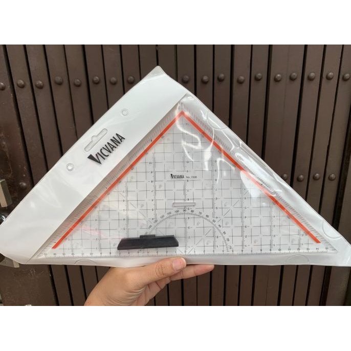 Jual siap kirim penggaris segitiga pegangan vicana germany segitiga 30 ...