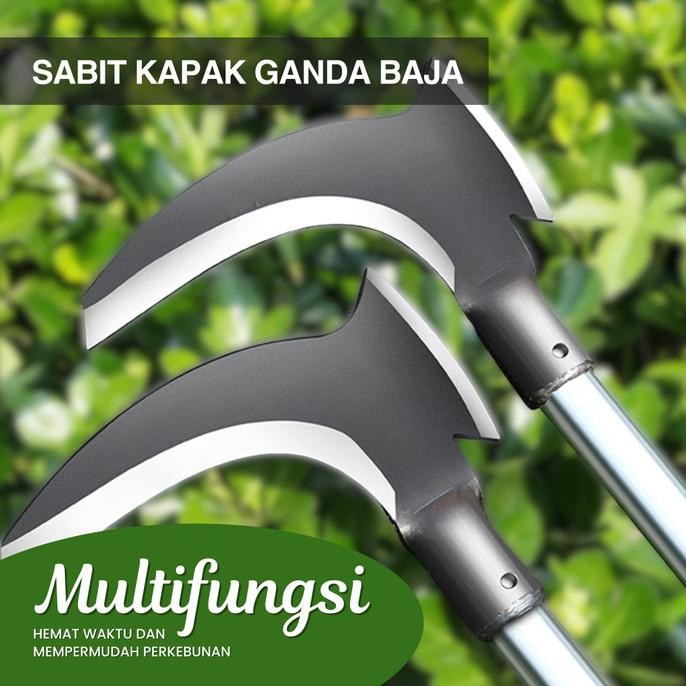 Jual Pemangkas rumput Arit Baja Asli Pemangkas Sabit Kapak Ganda Alat ...