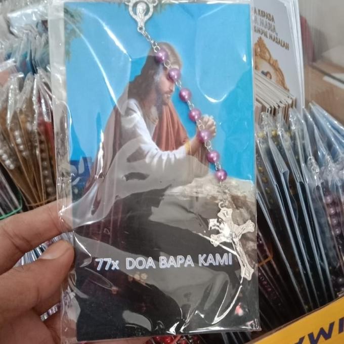 Jual KAPLET DAN ROSARIO 77X DOA BAPA KAMI murah | Shopee Indonesia
