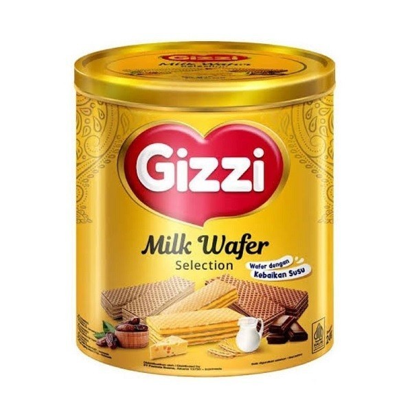 Jual GIZZI MILK WAFER SELECTION TIN 240 GR | Shopee Indonesia