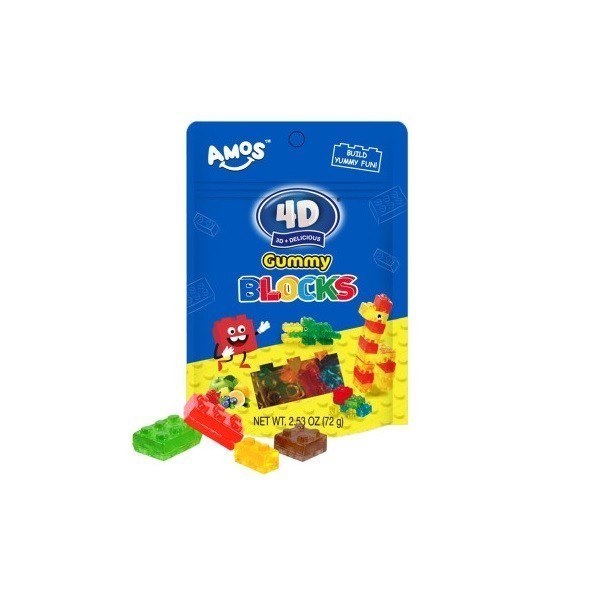 Jual AMOS 4D GUMMY BLOCKS 72G | Shopee Indonesia