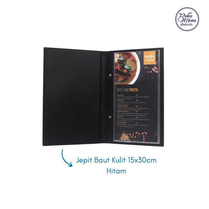 Jual Buku Menu Jakarta - Buku Menu Kulit Jepit Baut Isi Plastik 15x30cm ...