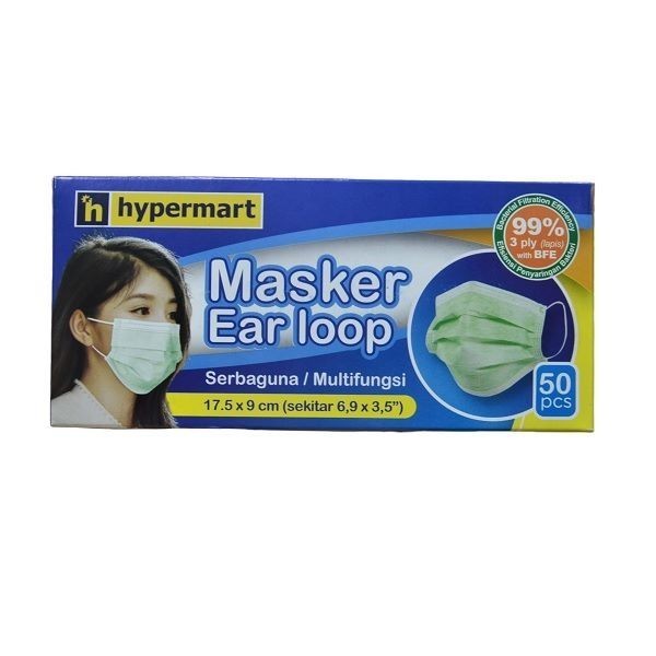 Jual HPM MASKER MUKA HIJAU BOX ISI 50 PCS | Shopee Indonesia