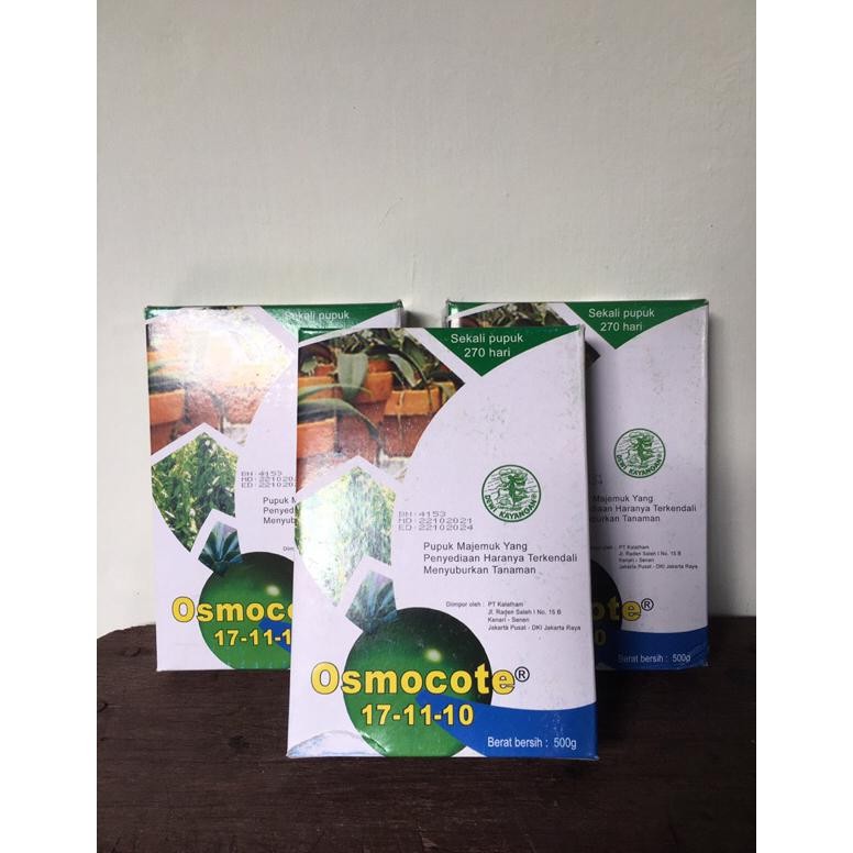 Jual PUPUK DEKASTAR / OSMOCOTE 17-11-10 500GR ORI | Shopee Indonesia