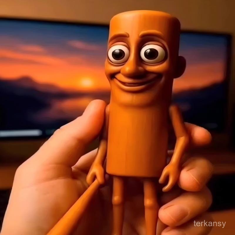 Jual TungTungTungSahur Italy brainrot Wooden Stick Figure Hand Figure ...