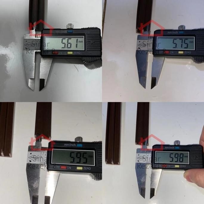 Jual Rel Kaca 5 Mm Plastik / Sliding Coklat Pintu Lemari Geser Original ...