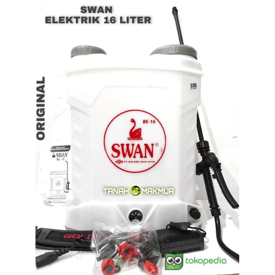 Jual Sprayer Swan Elektrik Be-16 16Liter Semprotan Tangki Plastik Be16 ...