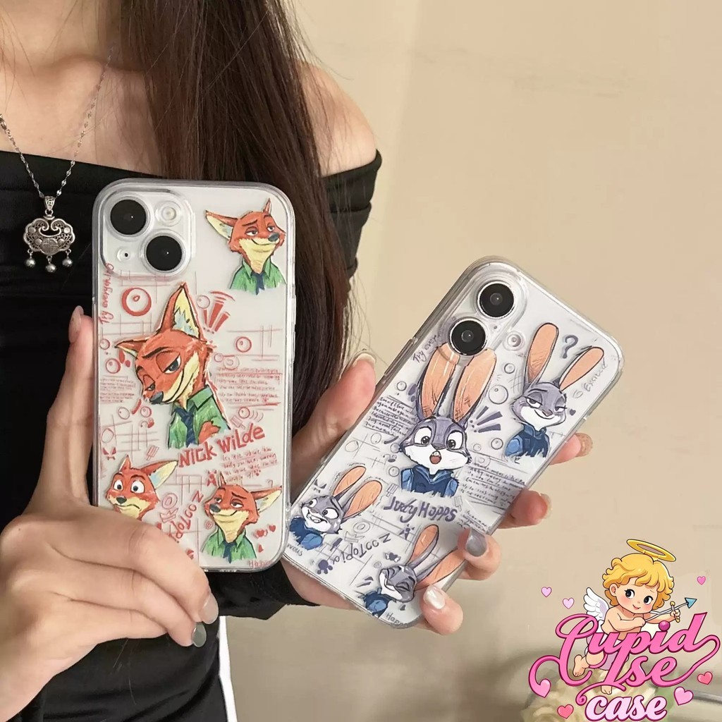 Jual Casing Pasangan Potret karakter Nick Judy iphone XR X XS Max 7 ...