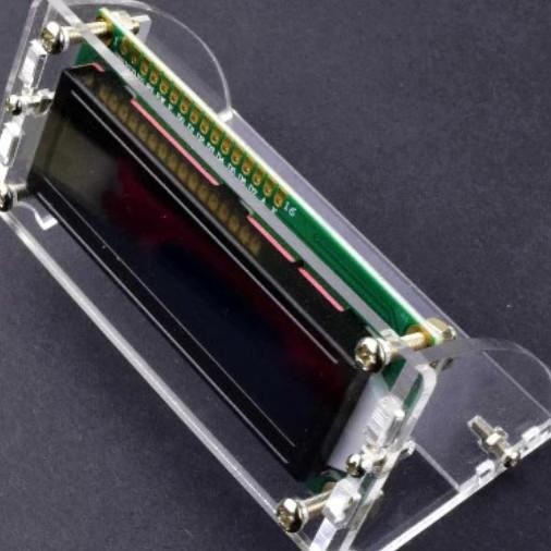 Jual NEW PART LCD + BRACKET AKRILIK 1602 16X2 GREEN HIJAU DISPLAY 16 x 2 for esp-32 esp32 ...