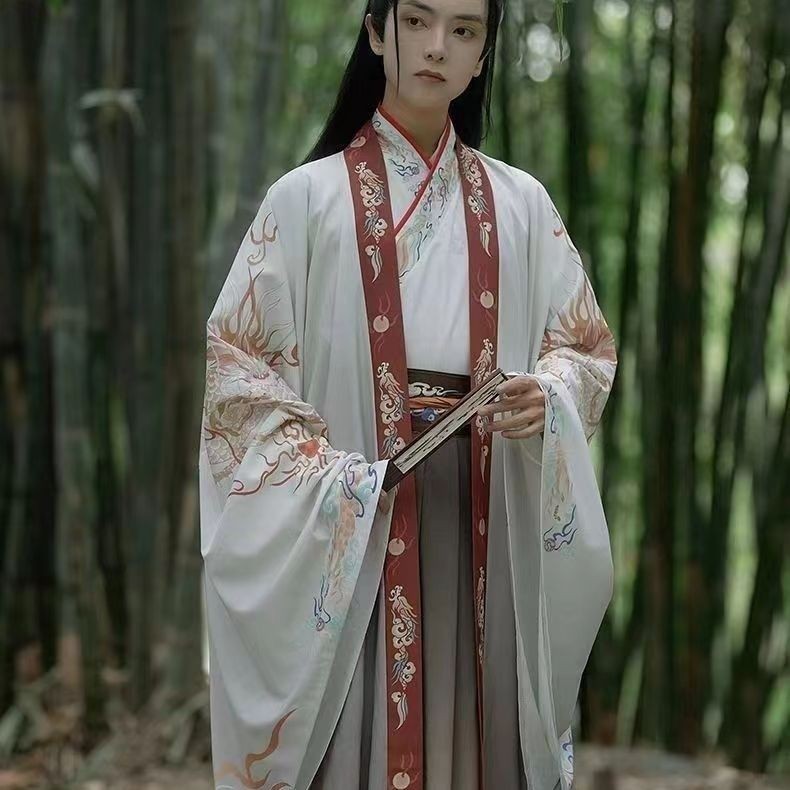 Jual Set Hanfu Pria Kerah Perahu Mengapung Gaya Kuno | Shopee Indonesia