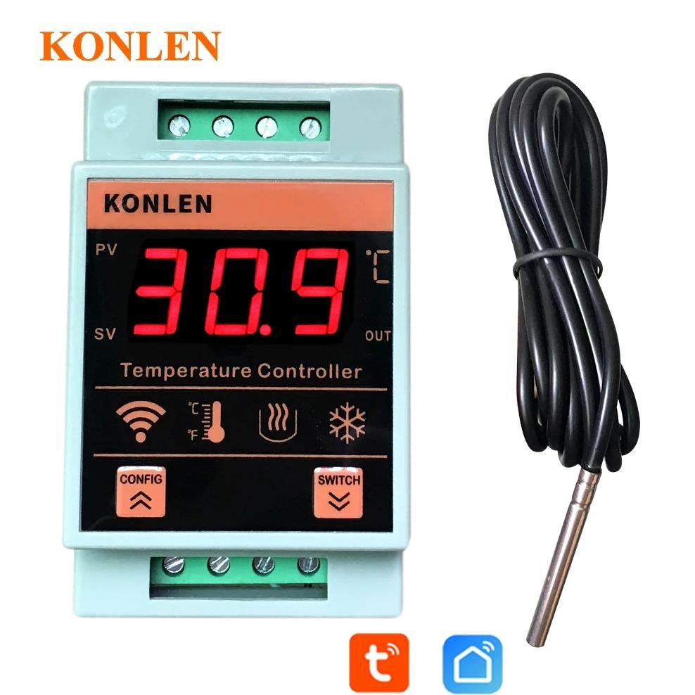 Jual Wifi Tuya Temperature Sensor Heater Freezer Controller Digital ...