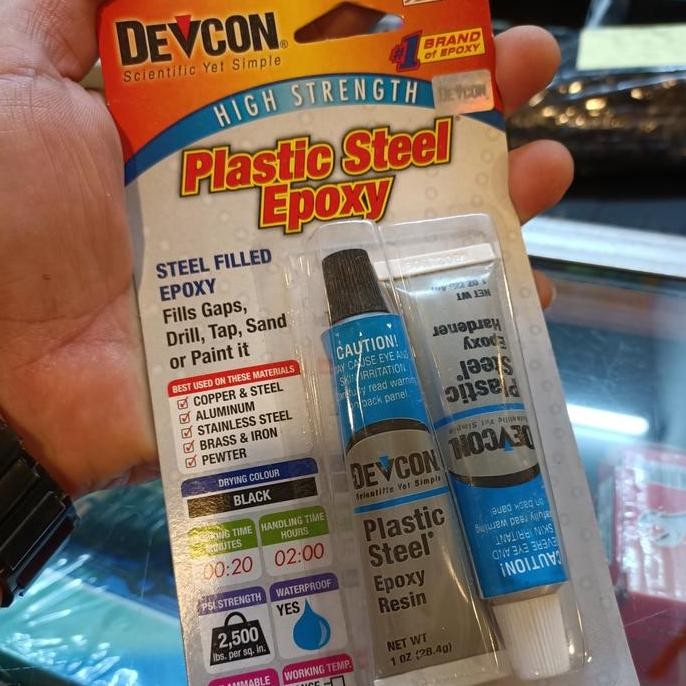 Jual Promo lem besi devcon - plastik steel epoxy devcon COD | Shopee ...