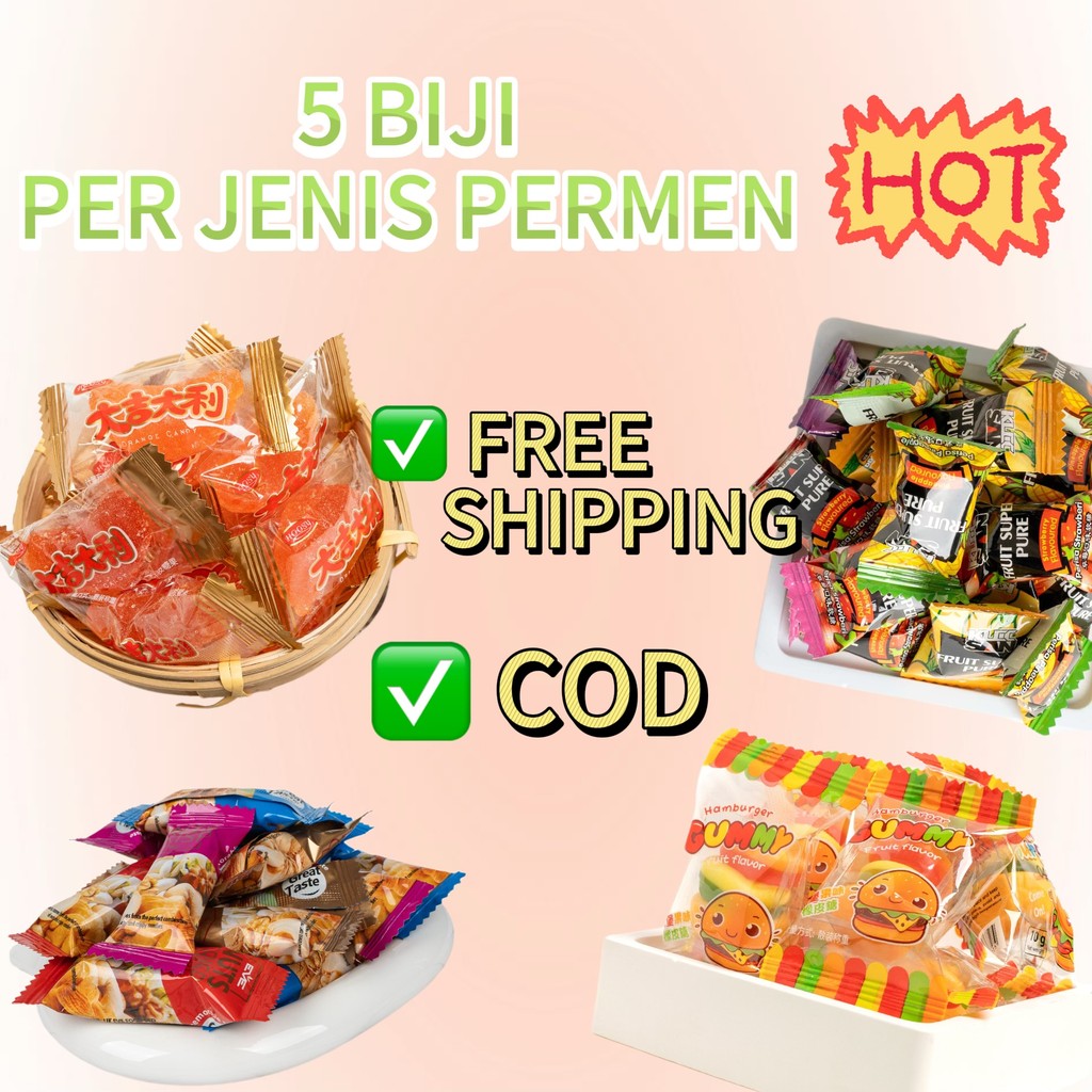 Jual Permen rasa campuran, harga grosir massal, gurih dan asam, diimpor ...