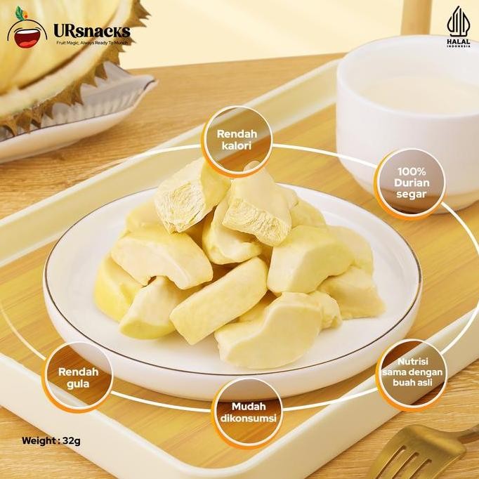 Jual Sale Ursnacks Freeze Dried Durian - Snack Keripik Durian Kering ...