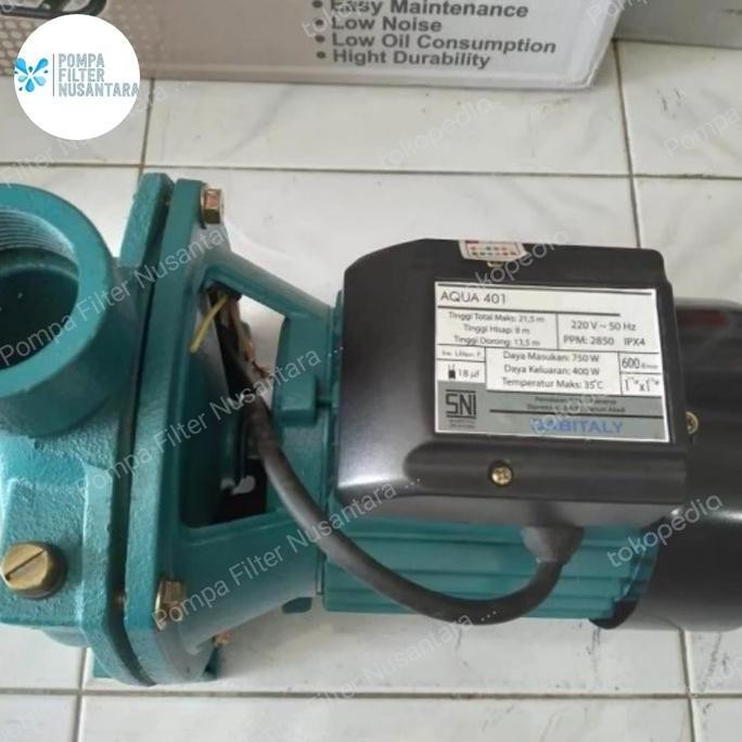 Jual Pompa Air Centrifugal DABITALY AQUA 401 1HP 1PHASE 11/2 inch ...