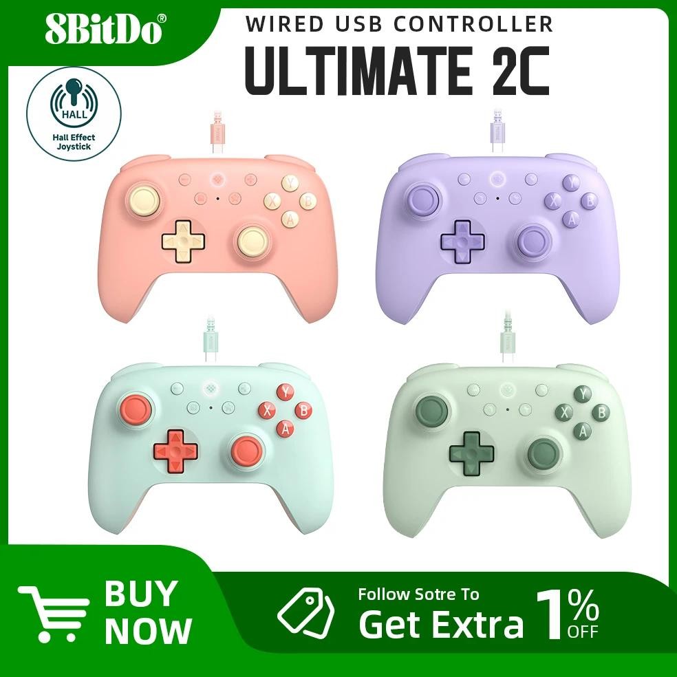 Jual 8Bitdo Ultimate 2C Wired Gaming Controller Gamepad With Hall ...
