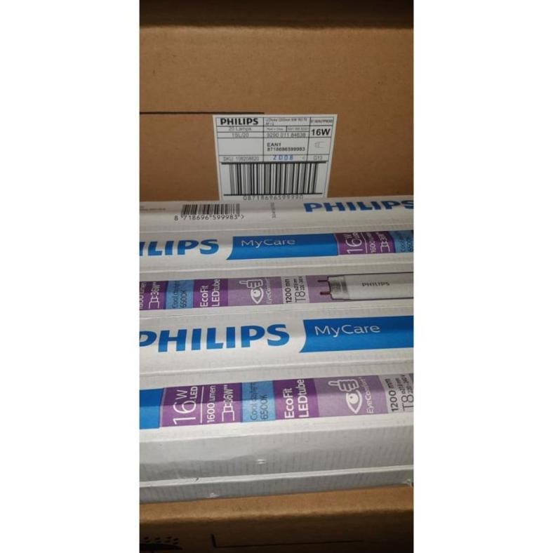 Jual HJK Lampu TL LED Tube T8 Ecofit 16W Philips Cooldaylight ( Tanpa stater) | Shopee Indonesia