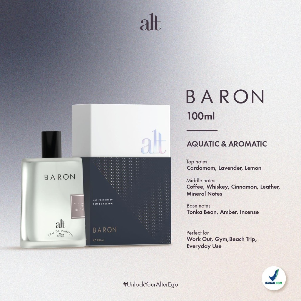 Jual Alt Perfumery | Baron | Eau De Parfum | Exclusive Perfume - 100ml ...