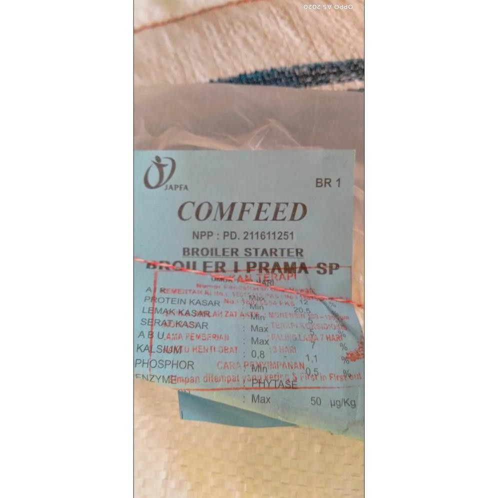 Jual Rwe-45 Ed-76 Br Bw Comfeed 1 Kg Broiler Crumble Voer Pakan Makanan ...