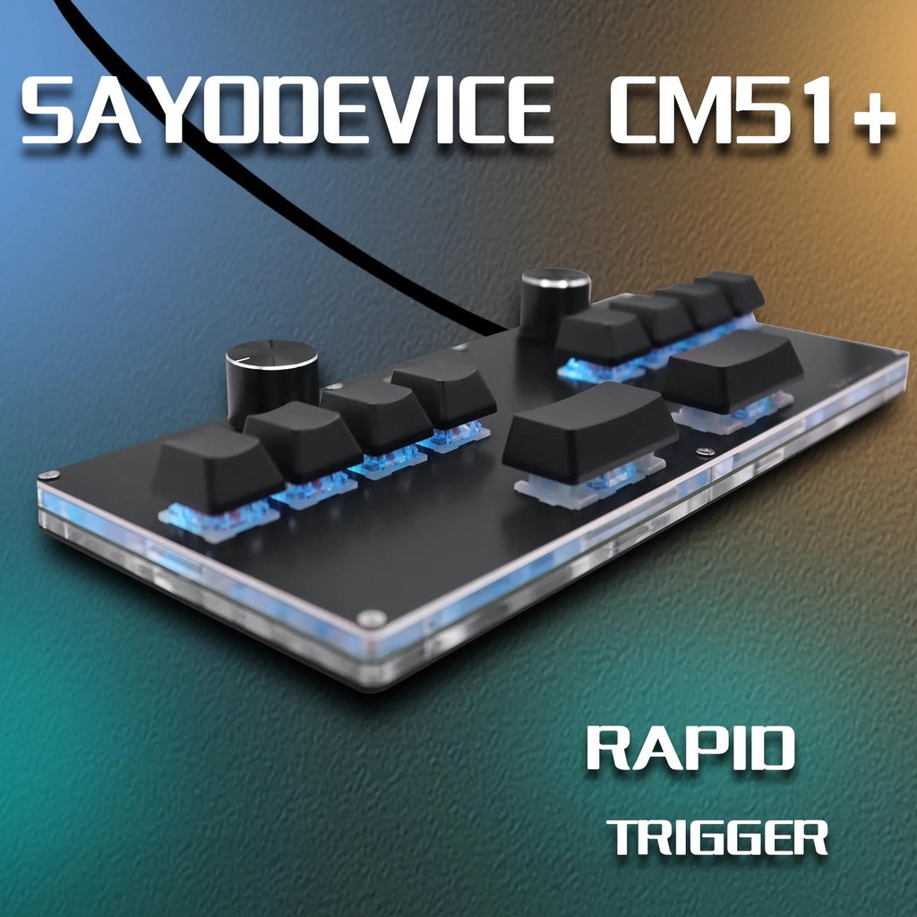 Jual Cm51 Sayodevice Osu Dj Max Outemu/Gateron Switches Rapid Trigger Magnetic Switches Keyboard ...