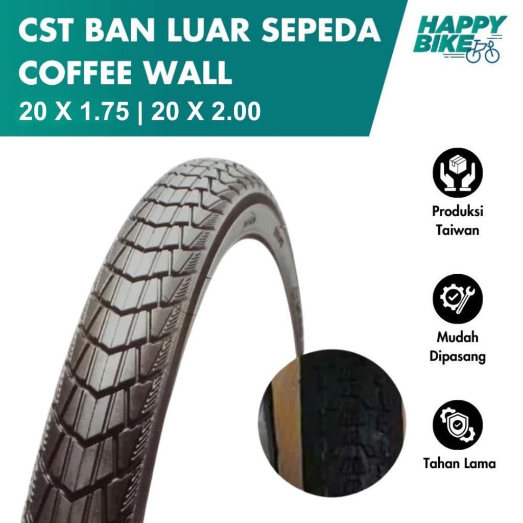 Jual CST Tire Ban Luar Sepeda Lipat Minion BMX Coffee Wall 20 x 1.75 20 ...