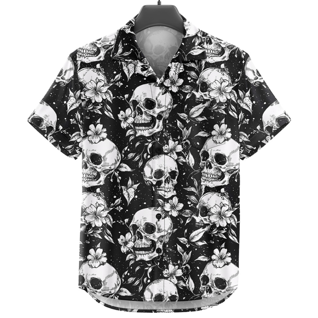 Jual GOKS Baju Kemeja Motif Cewe Cowo Printing Oversize Pria Wanita ...