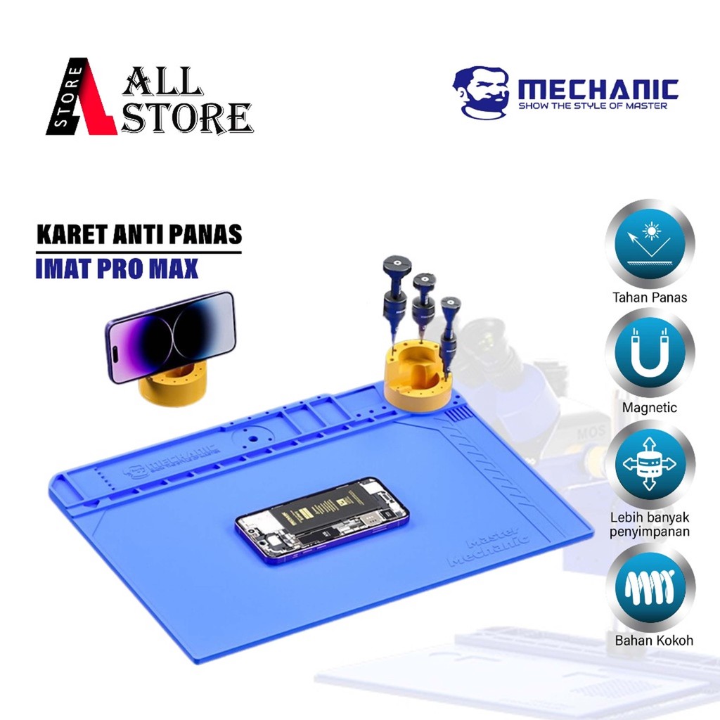Jual Mechanic Imat Pro Max Table Pad Microscope Alumunium Original ...