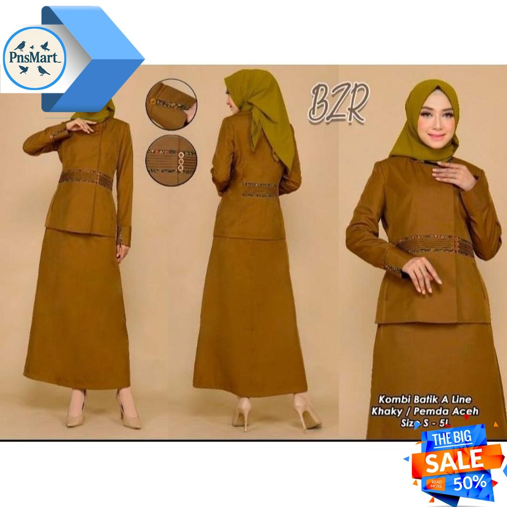 Jual BLAZER PNS ASN SERAGAM PNS PEMDA BAJU DINAS SETELAN JAS PDH WANITA ...