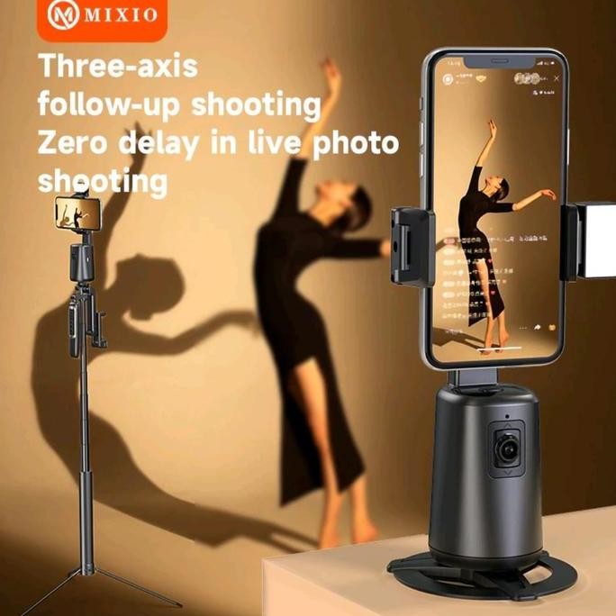 Jual MIXIO A200 Auto Face Tracking Gimbal Handphone Stabilizer 360 ...