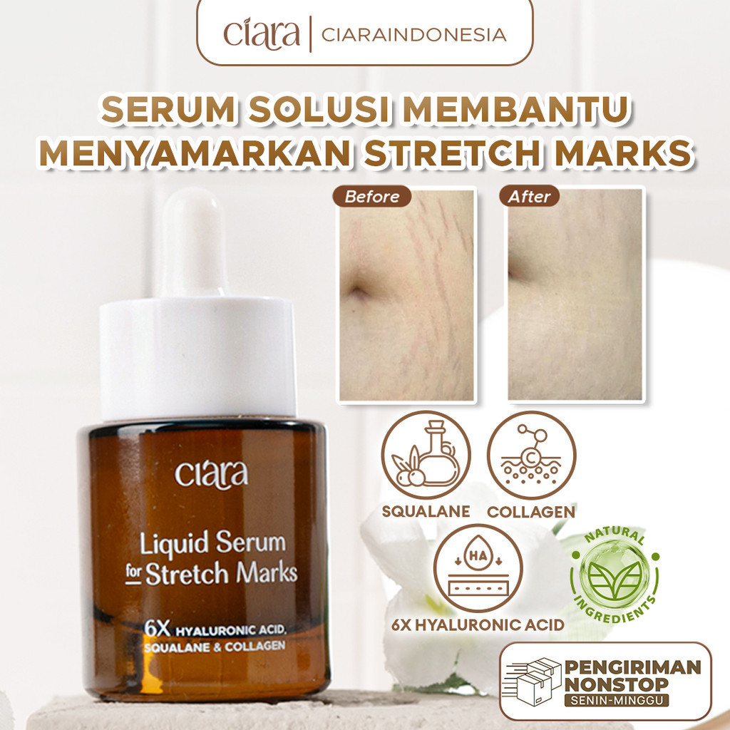 Jual Ciara Liquid Serum For Stretchmarks Memudarkan Stretchmarks bpom ...