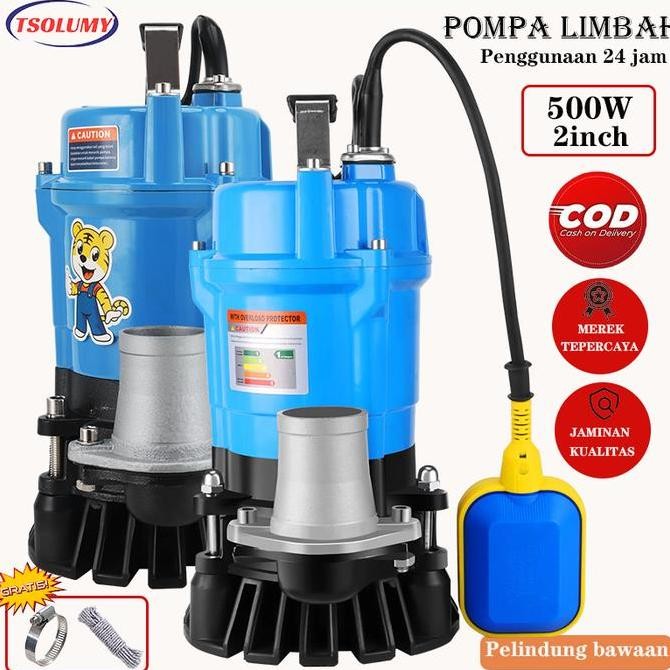 Jual [sshop]- TSOLUMY Pompa Celup Air Kotor Air Bersih Type HS2.4-500W ...