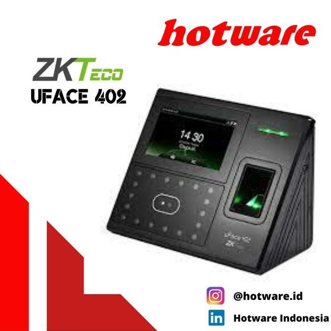 Jual Promo Time Attendance & Access Control Zkteco Uface 402 + Battery ...